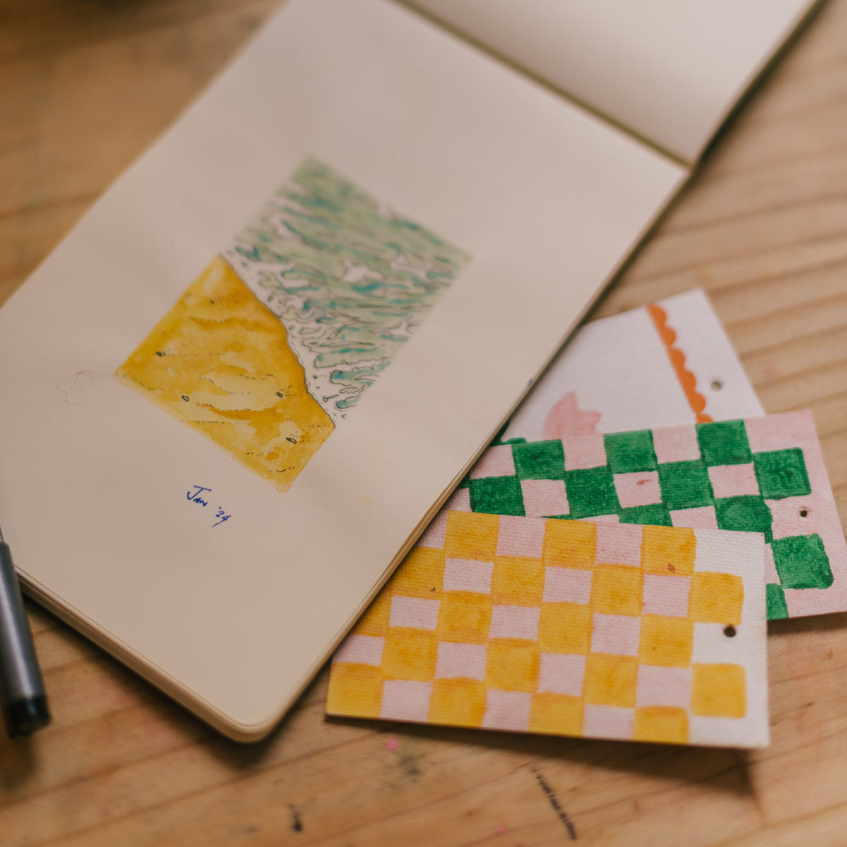 Block Printing Kit - Tulip Print Stationery Set – JOYN